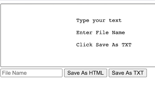 Simple Note With Option to Save .txt file - Online Tools
