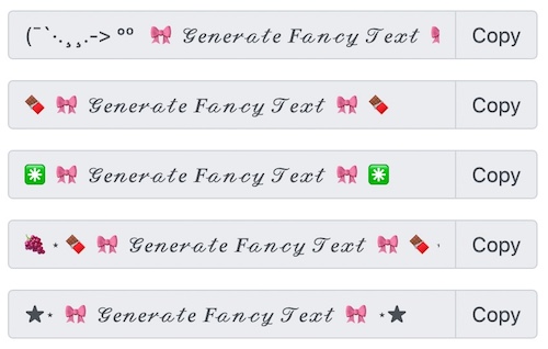 Fancy Text Generator - Online Tools