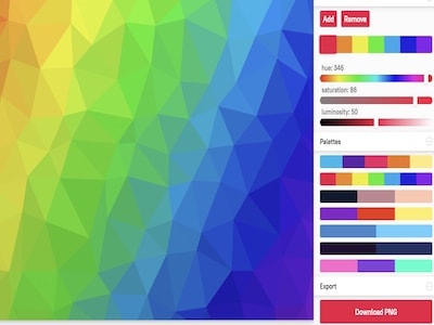 Generate Low Poly Background or Pattern for Free - Online Tools