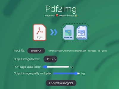 PDF to Image Converter (JPG or PNG) - Online Tools