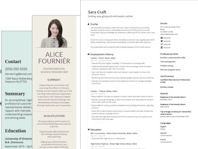 Free Resume Maker (17 Templates) - Online Tools