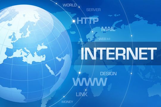 An infographic about the internet consumption around the world