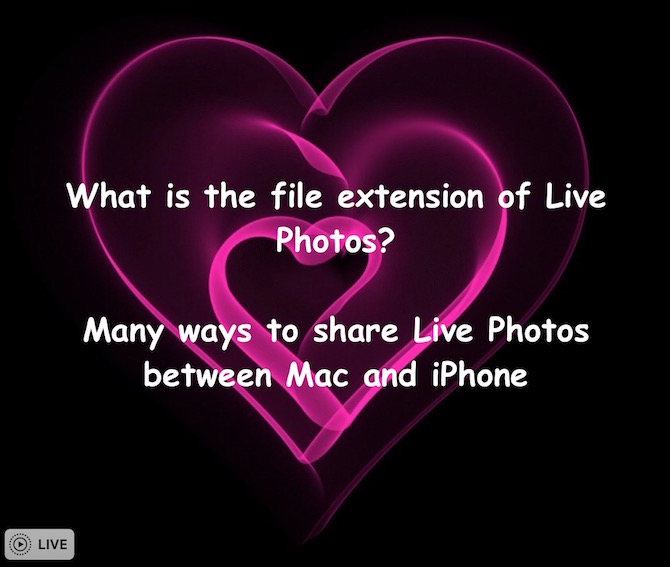 How to share Live Photos via OS X, or between iPhone to Mac