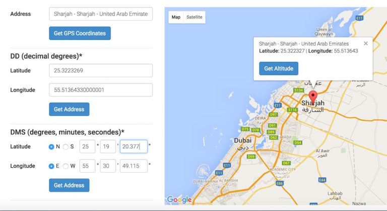 Latitude and Longitude & GPS Map Coordinates Converter
