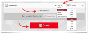 Convert any file online for free with Convertio website