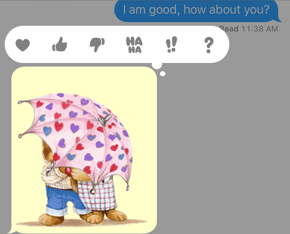 How to react to a message on iPhone and Mac?