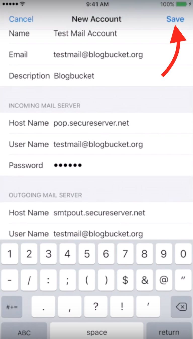 Set up GoDaddy Email and Log in via iPhone Email App