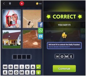 4 Pics 1 Word Educational Game - Play Online : An Awesome Brainteaser